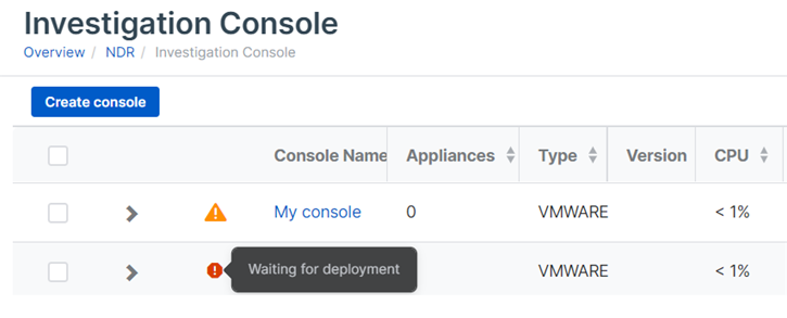 Investigation Console - Sophos Central Admin