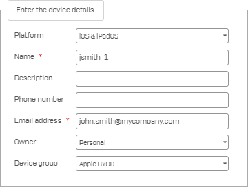 Enroll devices with Apple User Enrollment - Sophos Mobile