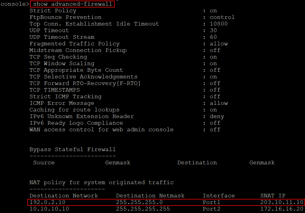 Configure NAT for an interface address - Sophos Firewall