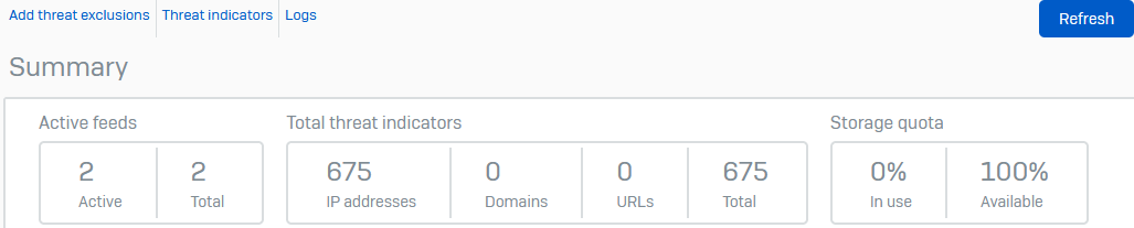 Manage third-party threat feeds - Sophos Firewall