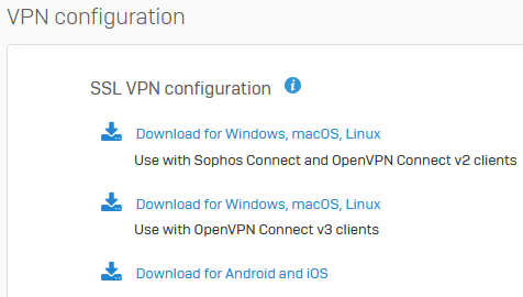 SSL VPN - Sophos Firewall