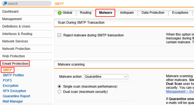 How to configure Sophos Sandstorm for Email Protection